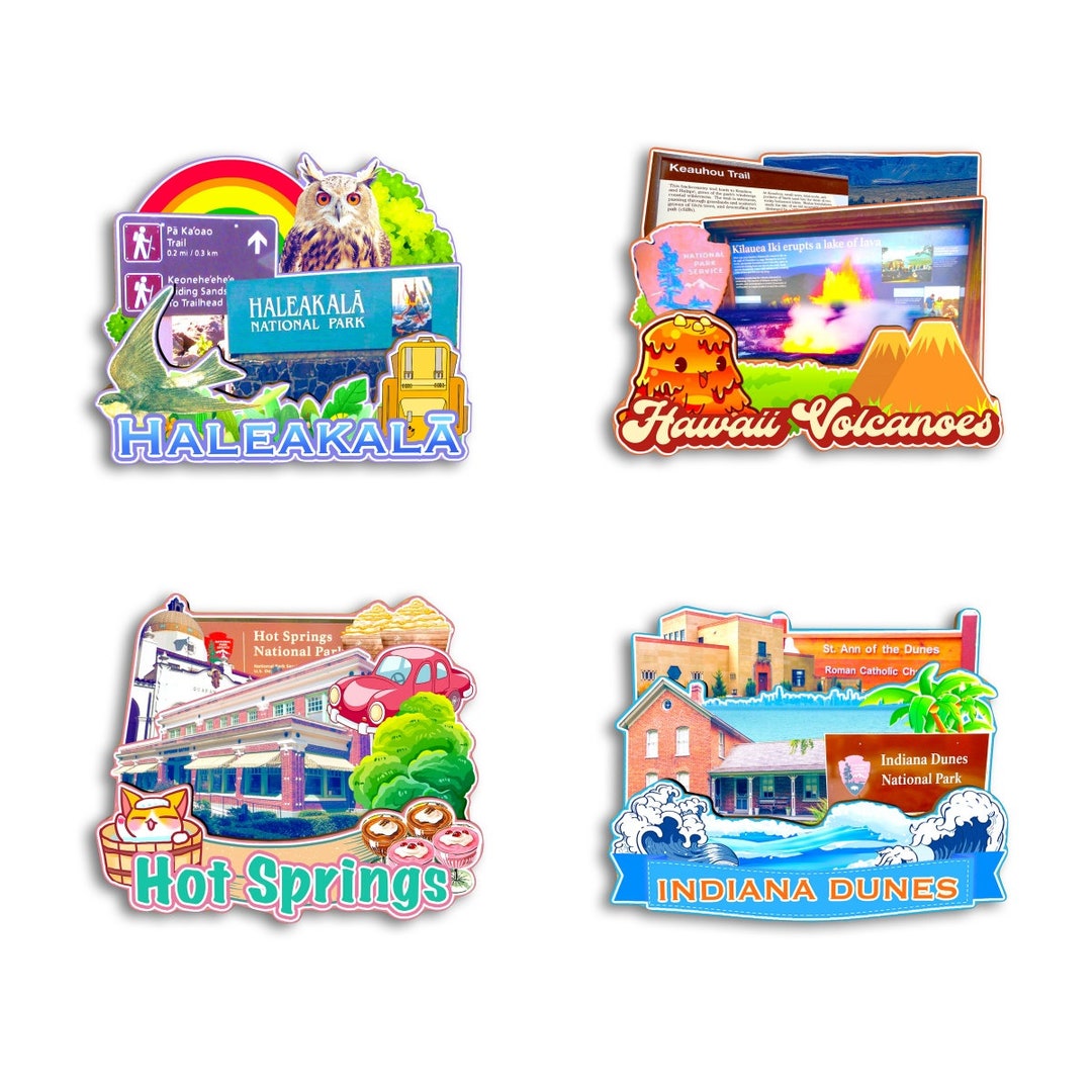 Haleakala Hawaii Volcanoes National Park USA Fridge Magnet City Trvavel ...