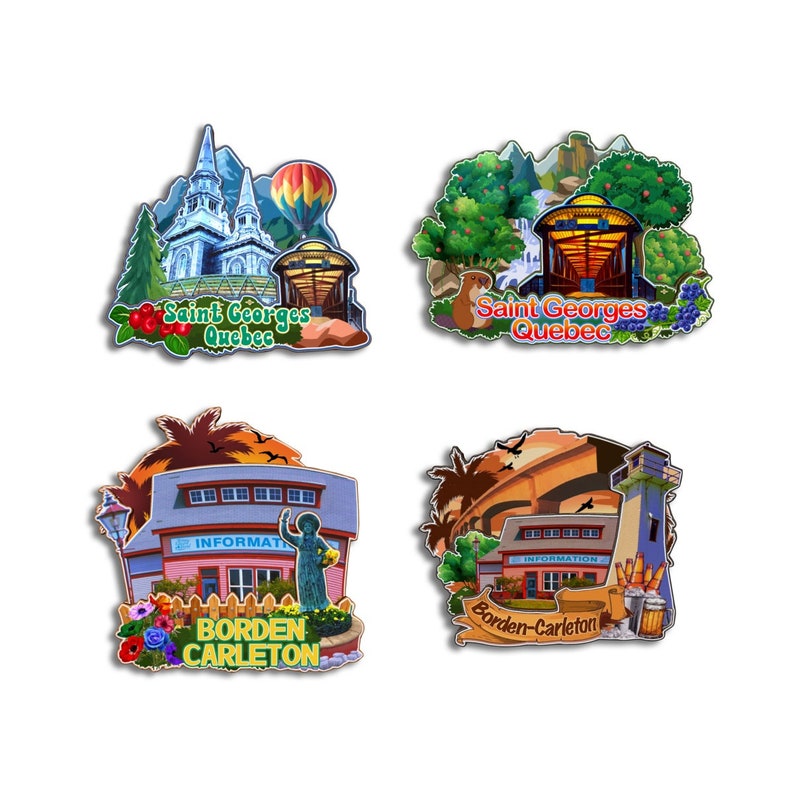 Saint Georges Quebec Canada Fridge Magnet City Trvavel Souvenirs ...