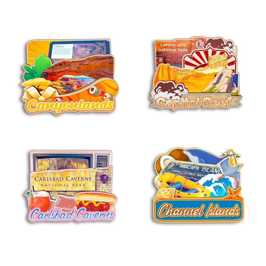 Canyonlands Capitol Reef National Park USA Fridge Magnet City Trvavel ...