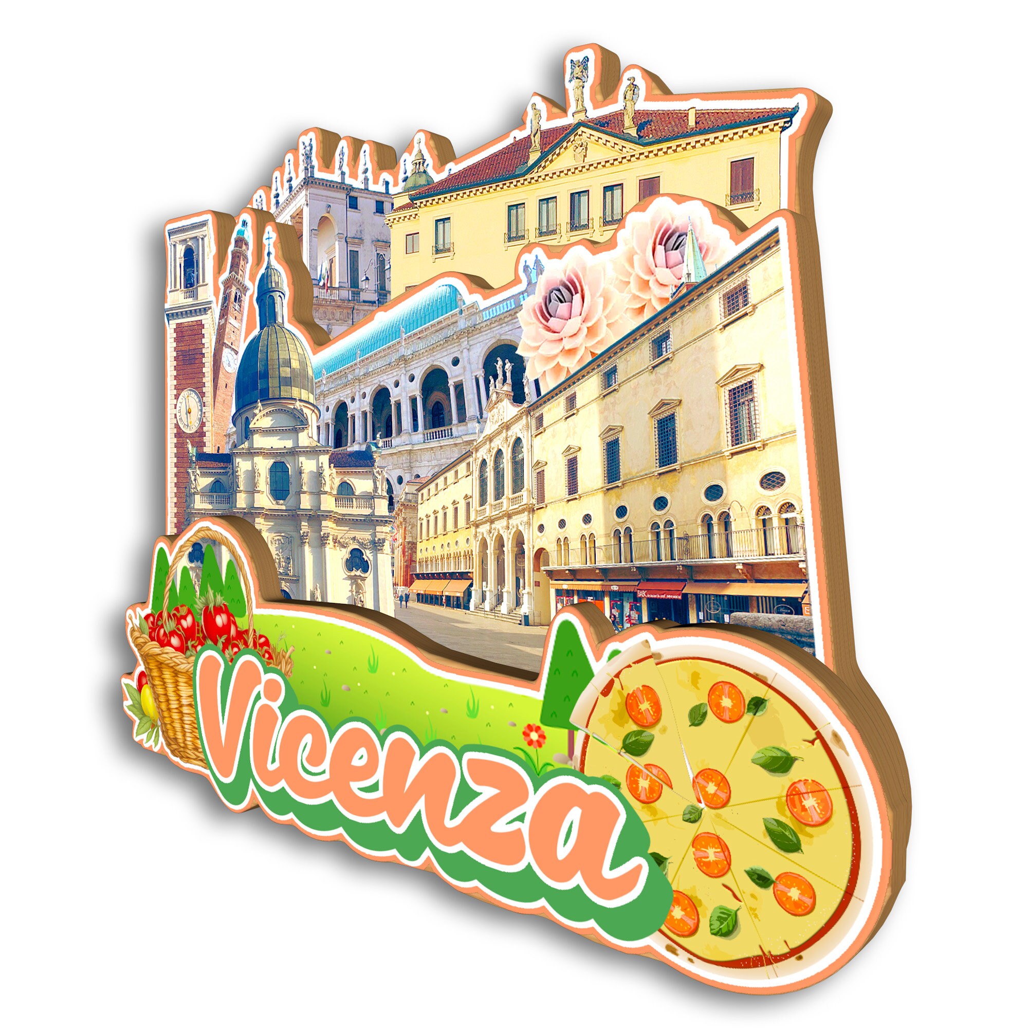 Vicenza Taormina Gallipoli Bolzano Italy USA Fridge Magnet City Trvavel ...