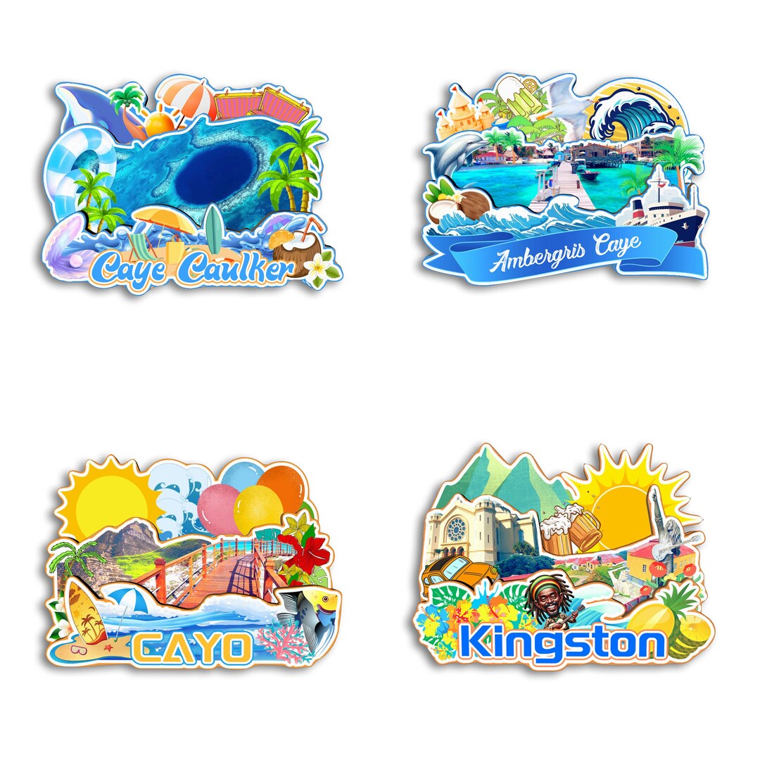 Caye Caulker Ambergris Caye Cayo Belize Fridge Magnet City Trvavel ...
