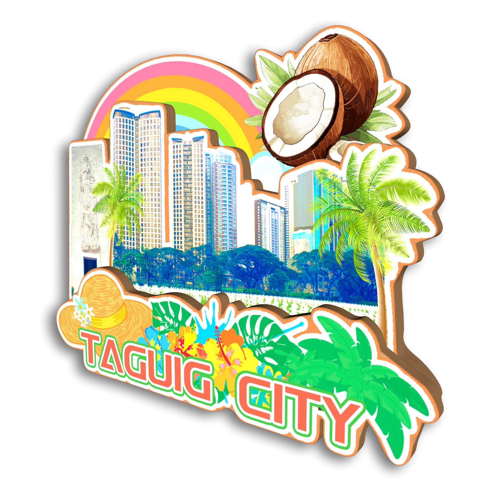 Tagaytay Dumaguete City Taguig City Philippines Fridge Magnet City ...