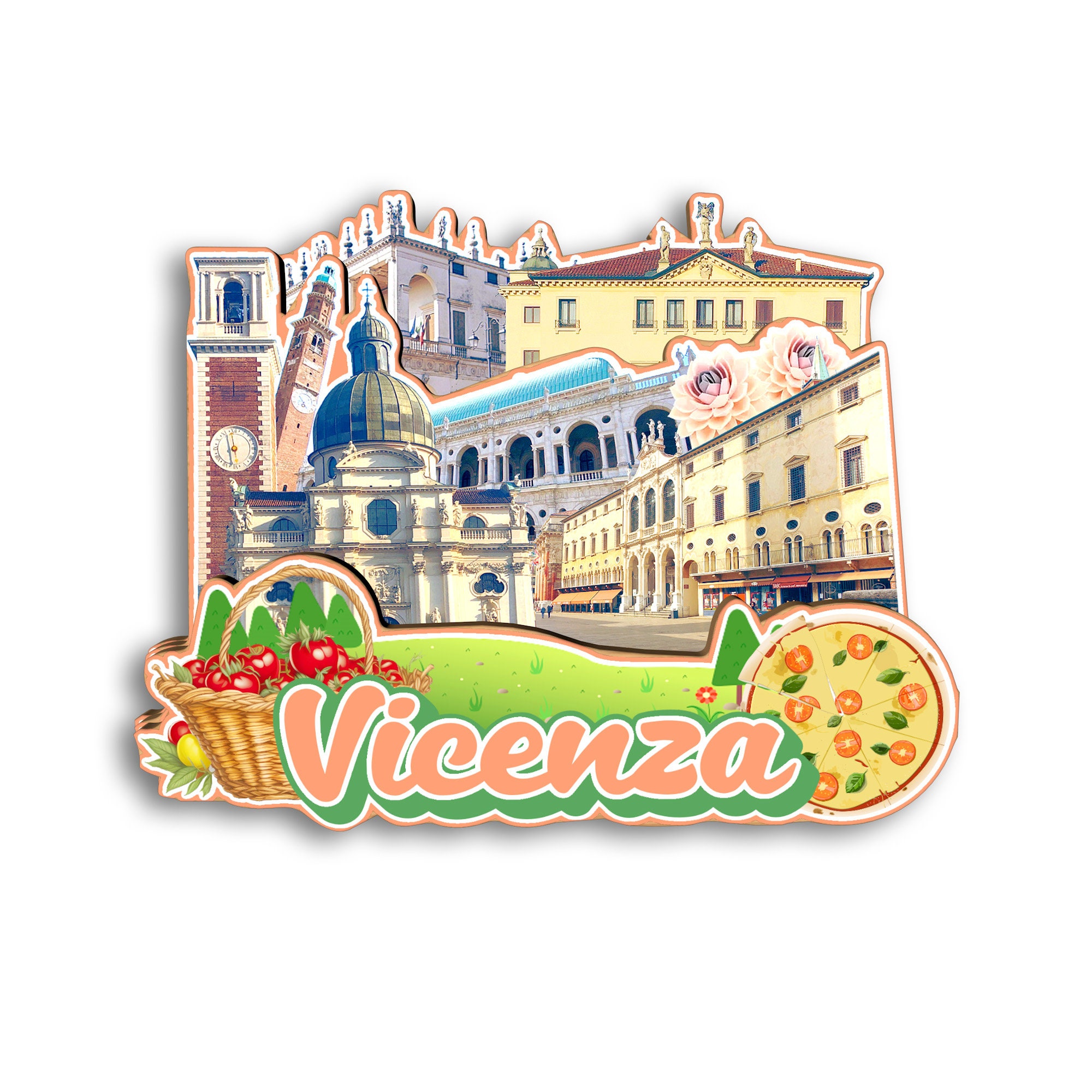 Vicenza Taormina Gallipoli Bolzano Italy USA Fridge Magnet City Trvavel ...