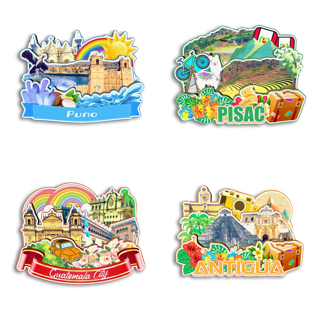 Puno Peru Pisac Peru Guatemala City Guatemala Fridge Magnet City ...