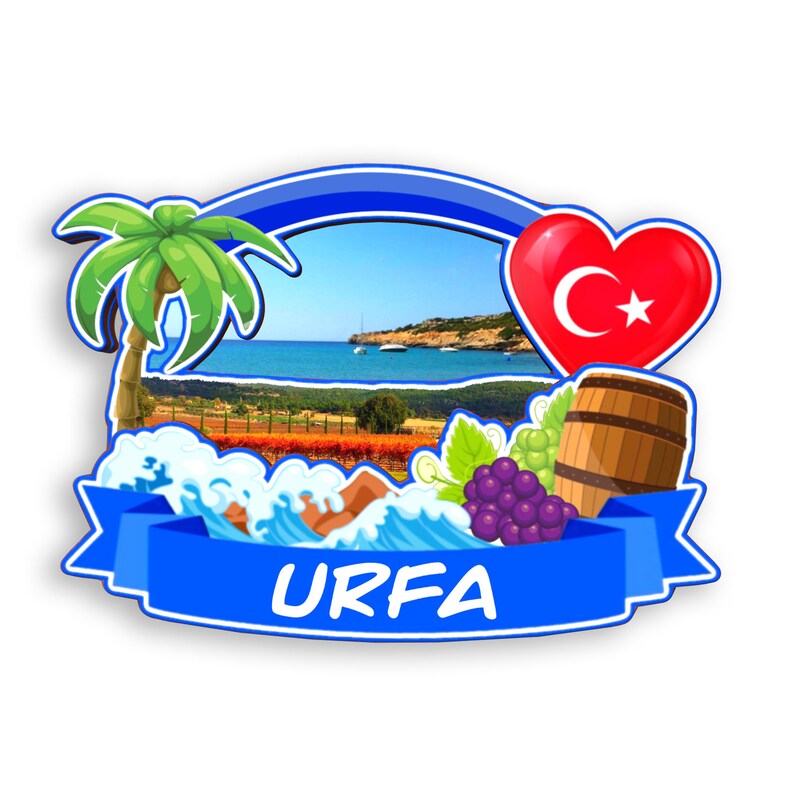Urfa Turkey Fridge Magnet City Trvavel Souvenirs Handmade Wood ...