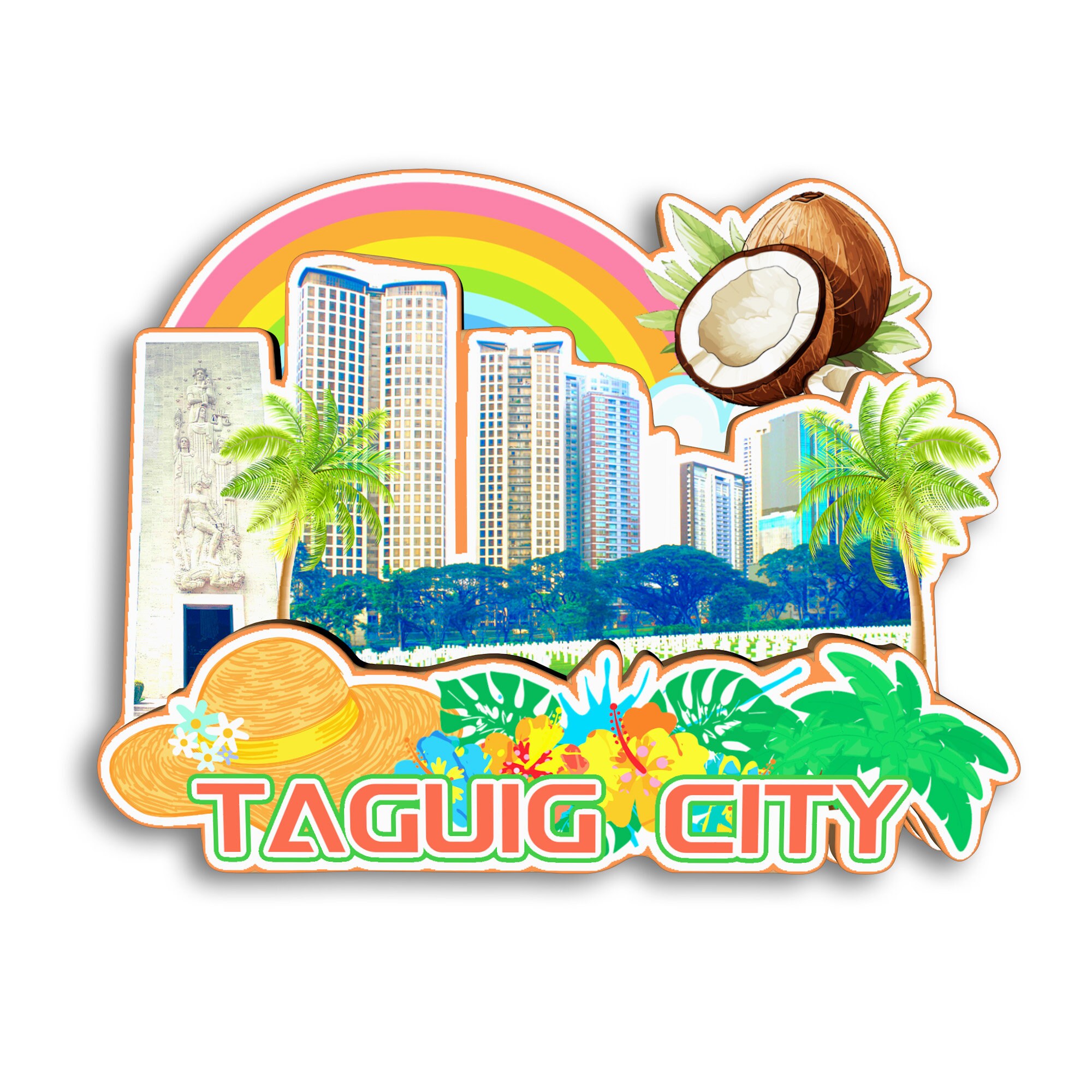 Tagaytay Dumaguete City Taguig City Philippines Fridge Magnet City ...