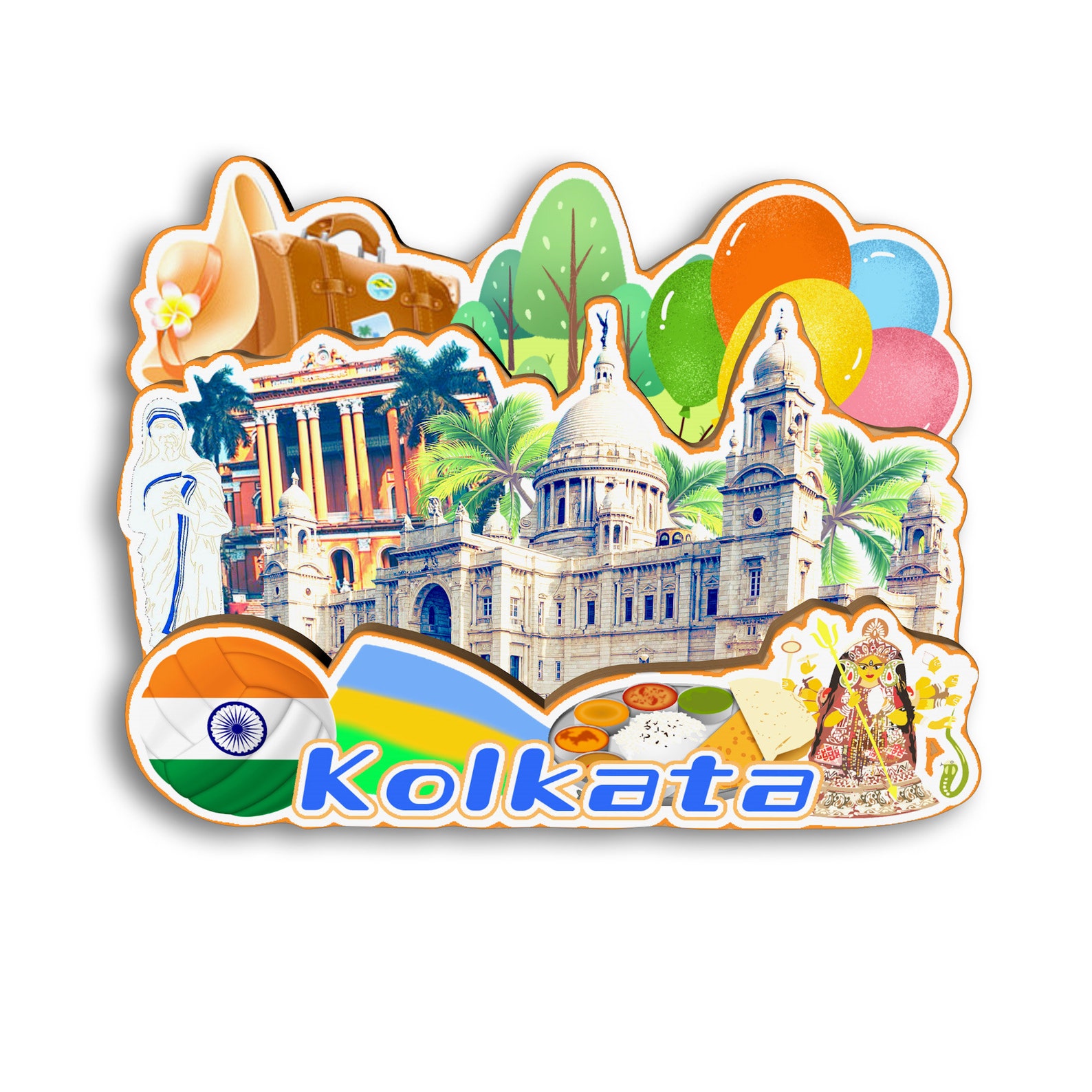 Varanasi Kolkata Goa Rishikesh India Fridge Magnet City Trvavel ...