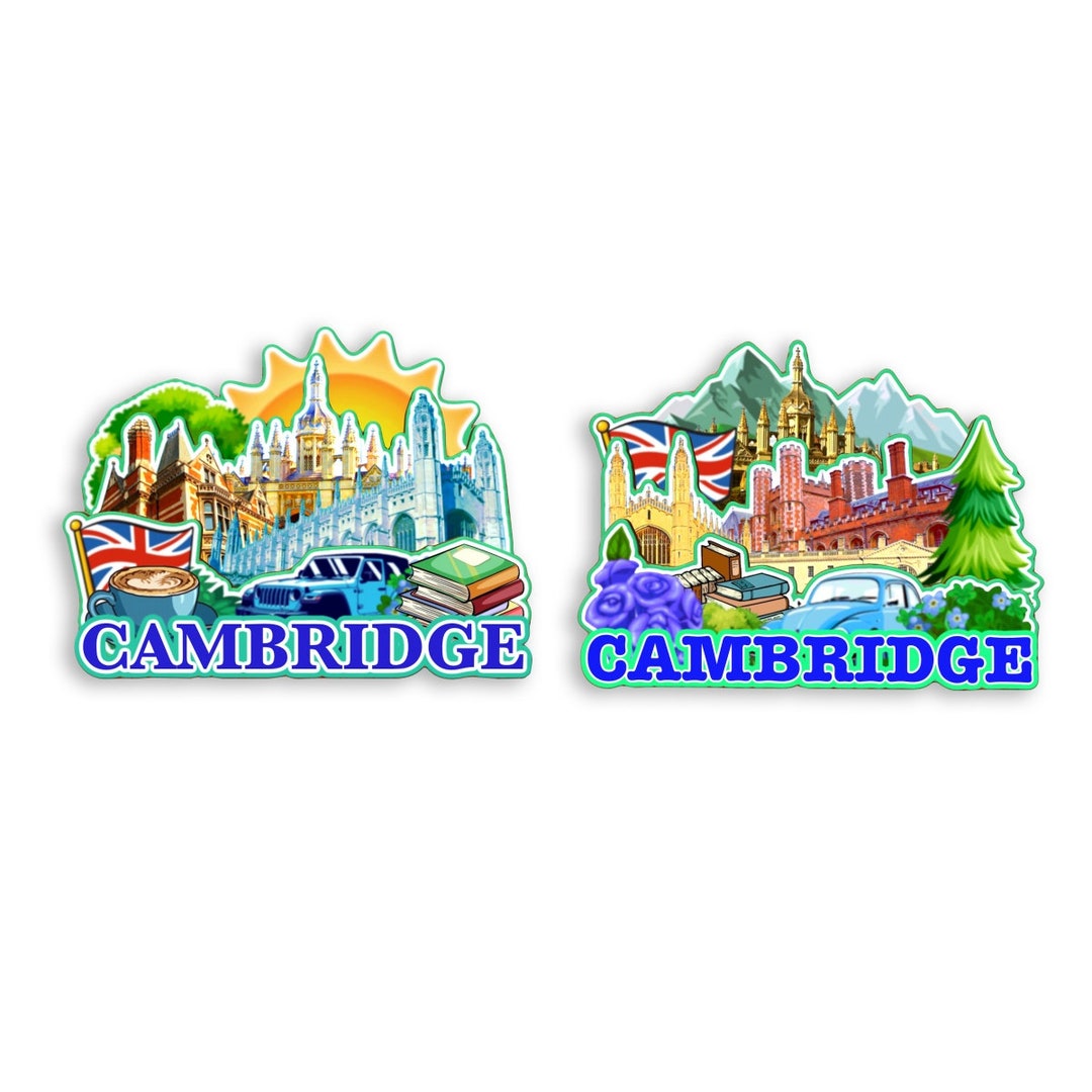 Cambridge UK Fridge Magnet City Trvavel Souvenirs Handmade Wood ...