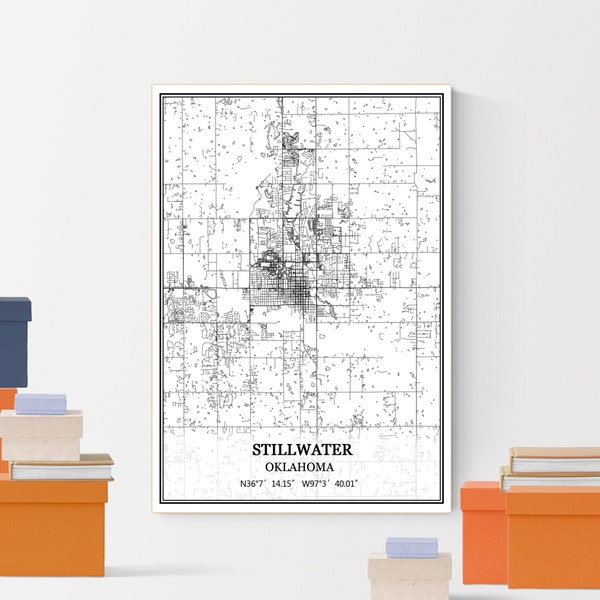 Map of Stillwater - Etsy