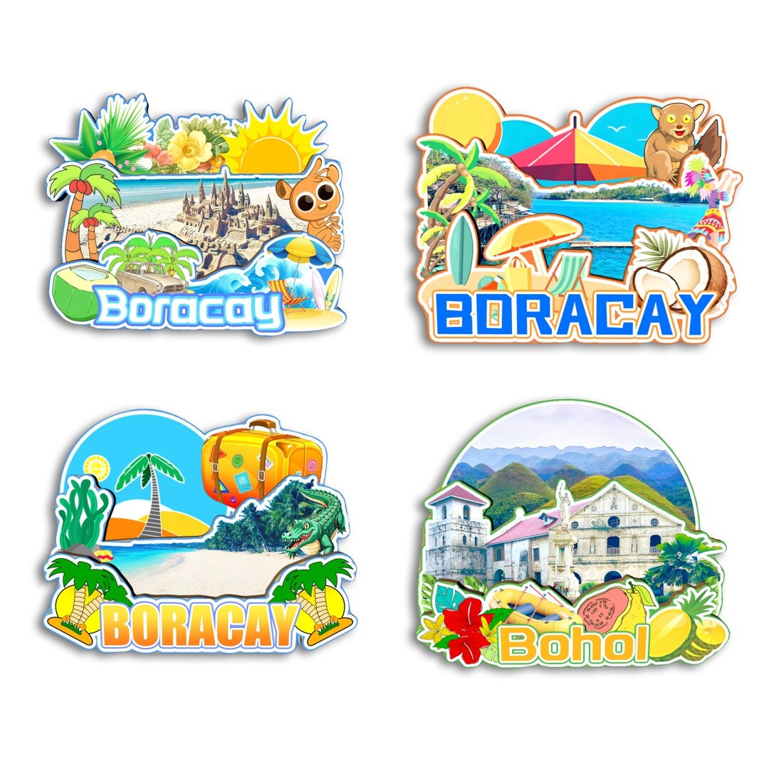 Boracay Bohol Thailand Fridge Magnet City Trvavel Souvenirs Handmade ...