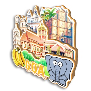 Varanasi Kolkata Goa Rishikesh India Fridge Magnet City Trvavel ...