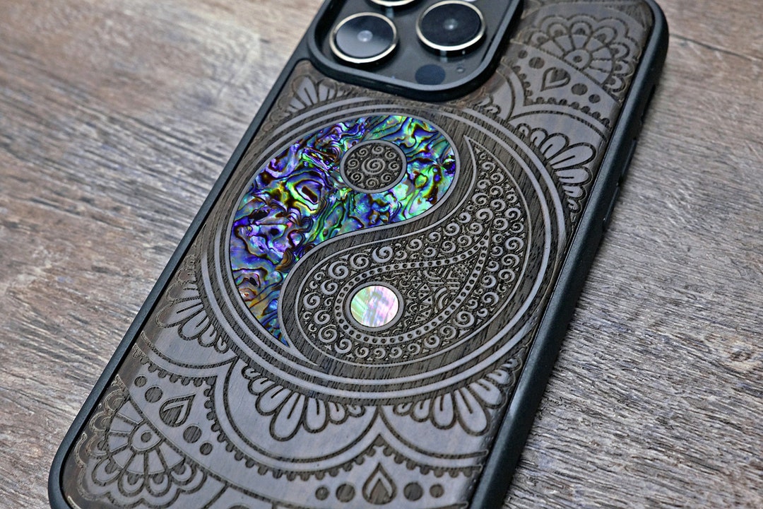 Tai Chi Case, Wood iPhone 16 Pro Max 15 Pro 14 13 12 11 Case, Samsung ...