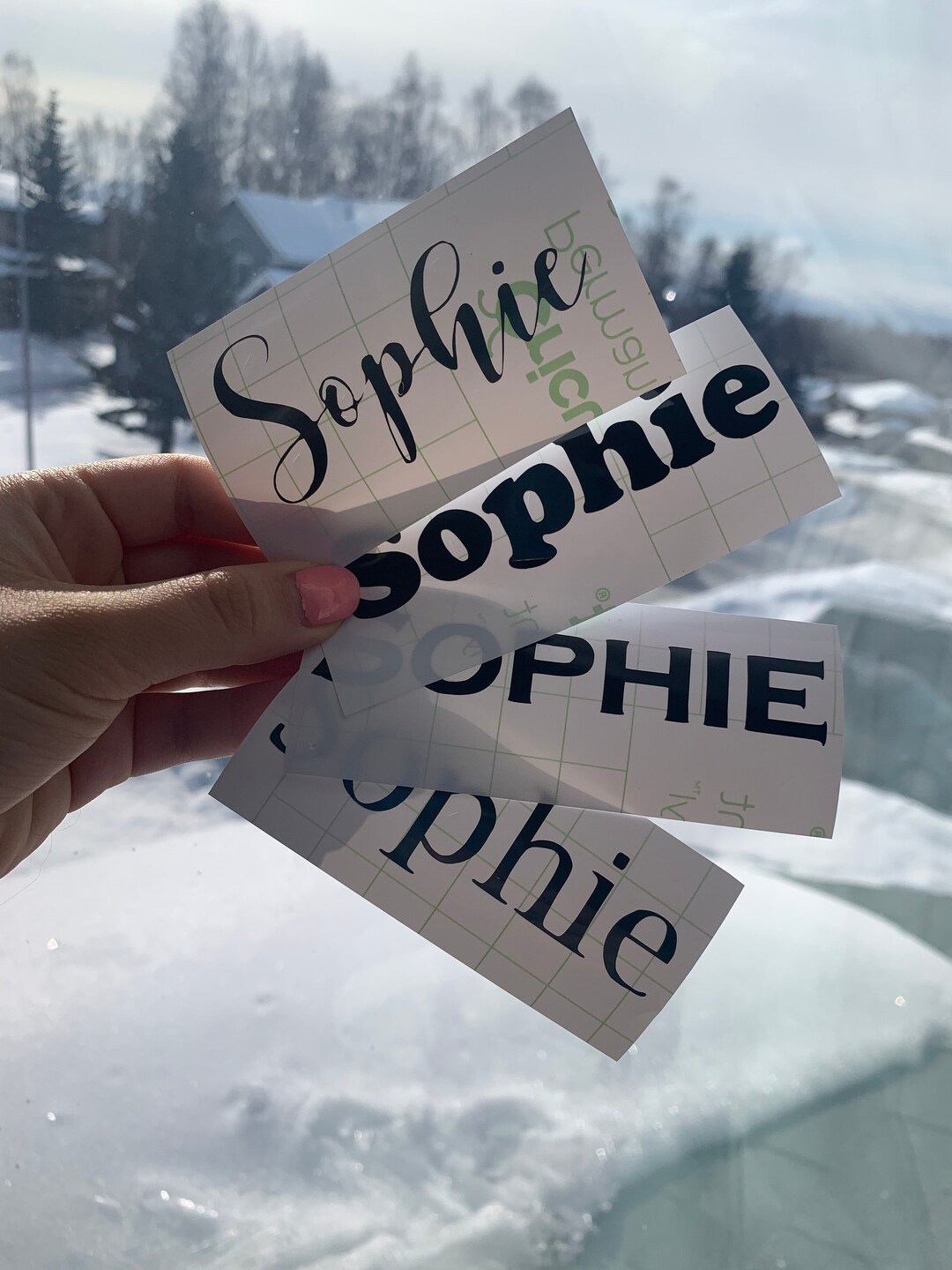 Personalized Permanent Vinyl Decal - Etsy