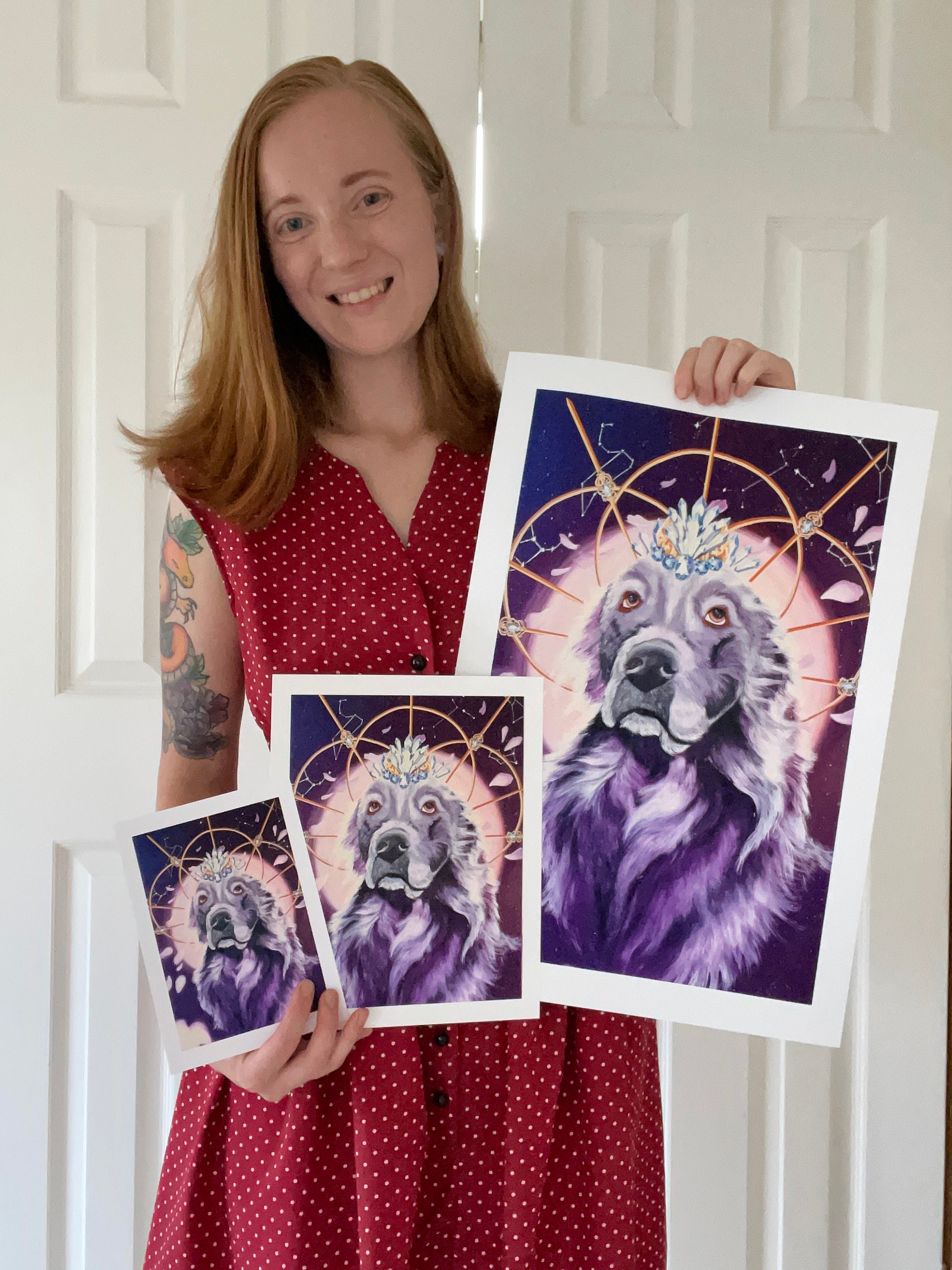 Moon - the Great Dog Print | Fantasy Animal Art Print | Dog Portrait ...