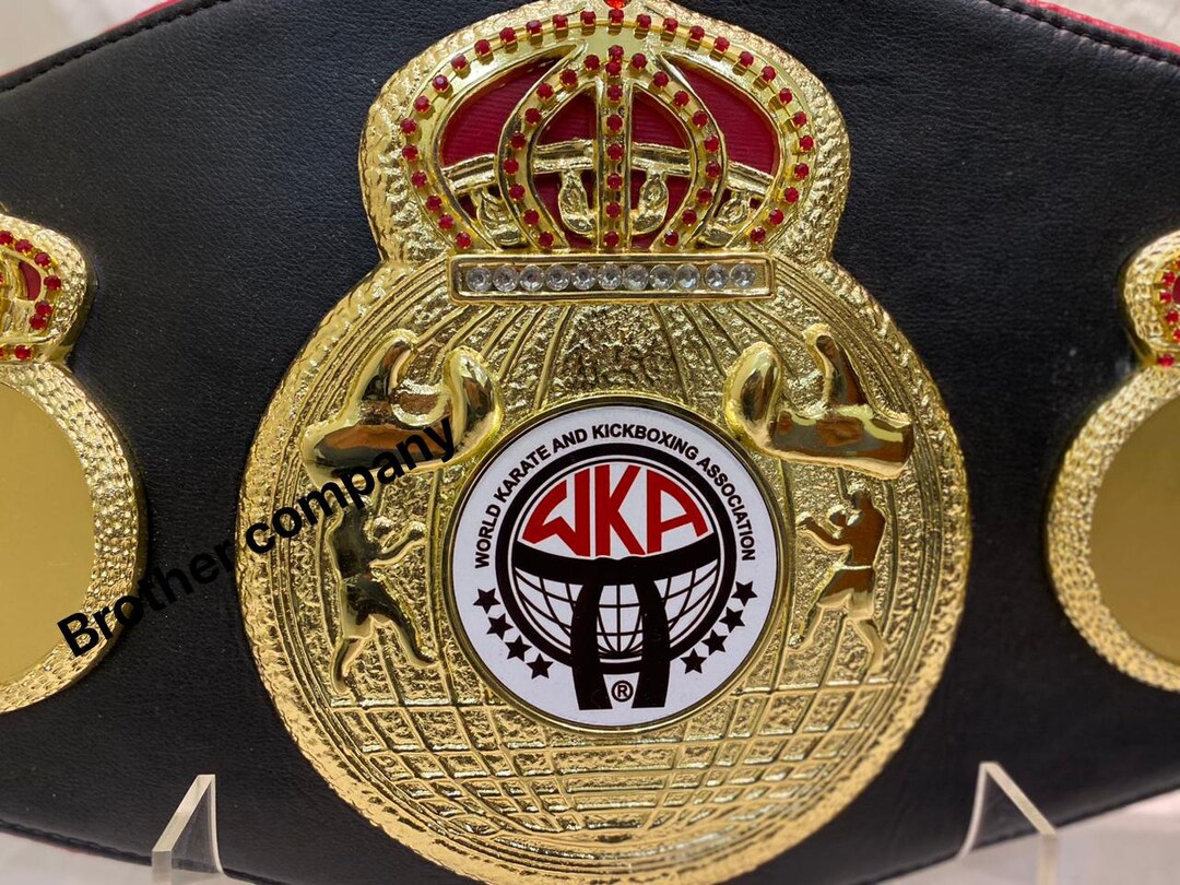 WKA World Karate and Kick Boxing Wrestling Championship Belt/customized ...