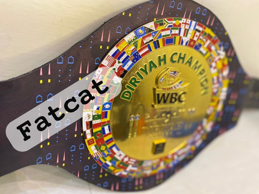 WBC Diriyah Boxing Championship Belt / Custom Logo Championship Belt ...