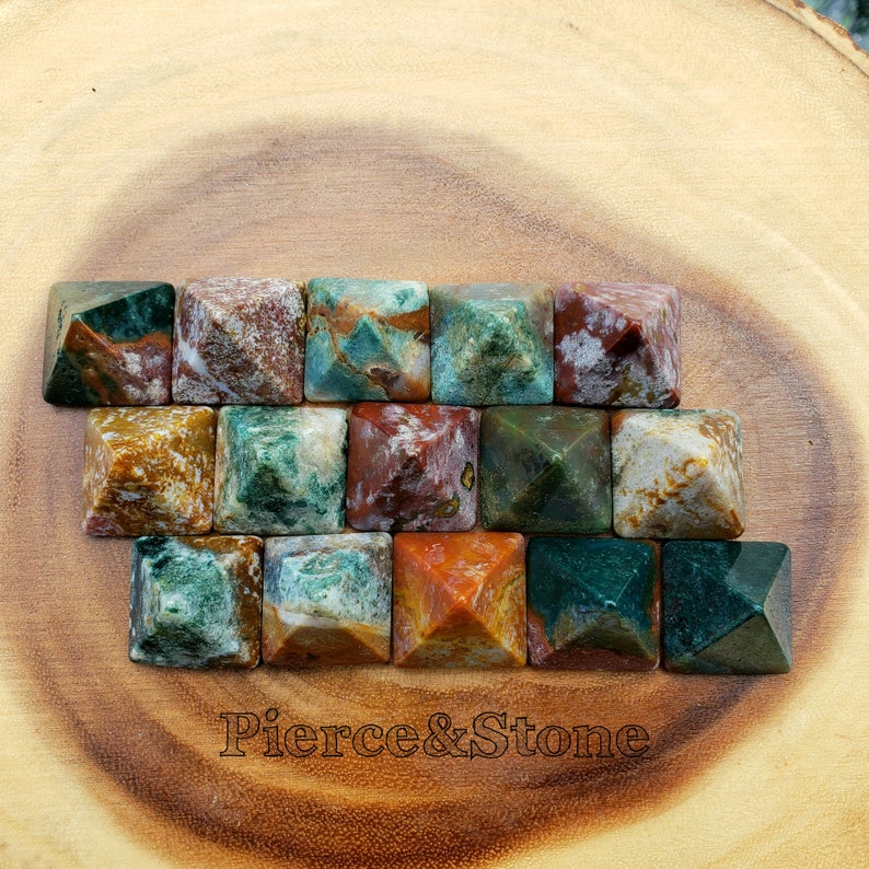 Ocean Jasper Pyramid Small Mini Ocean Jasper Pyramid Sea - Etsy