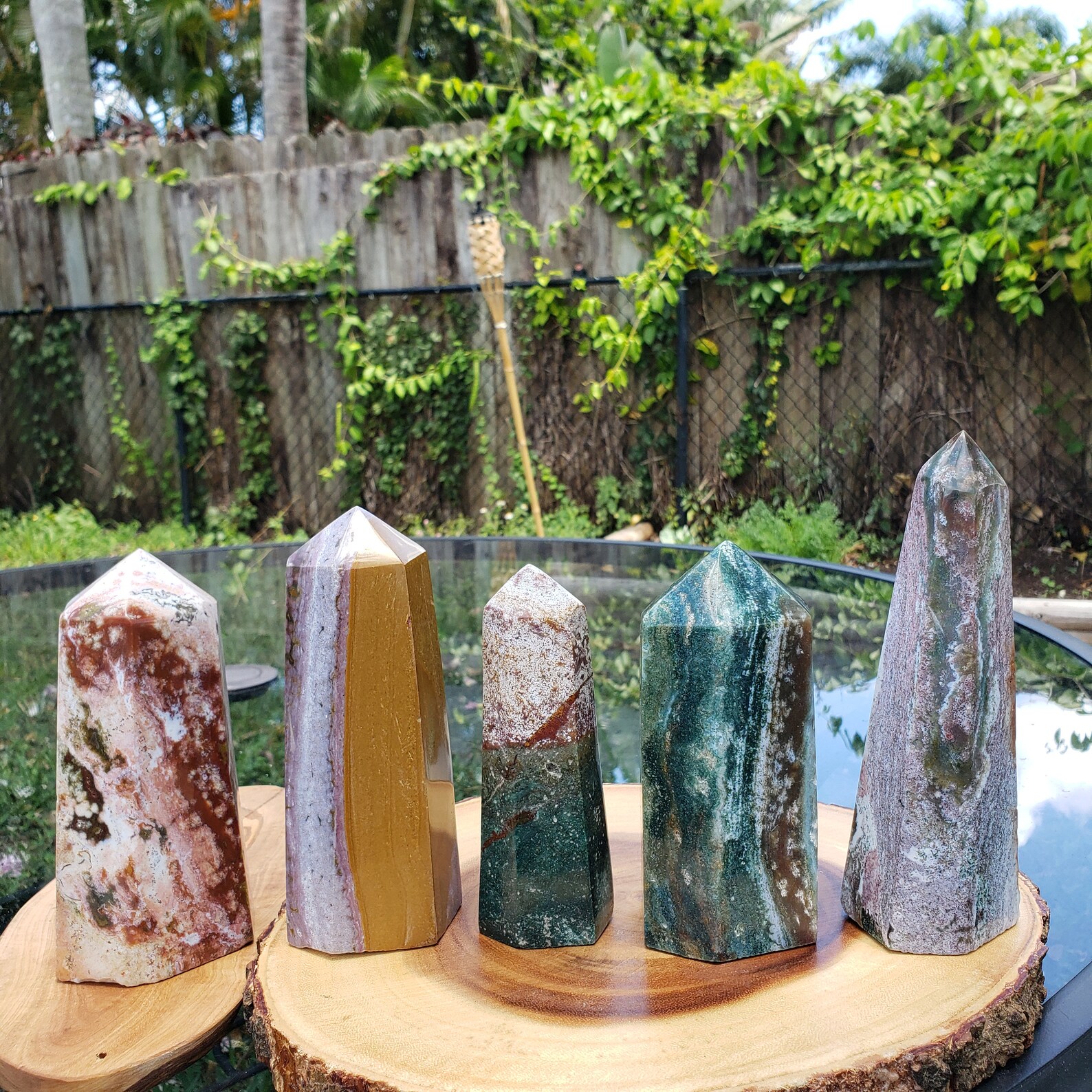 Ocean Jasper Tower Large Sea Jasper Tower Orbicular Jasper - Etsy
