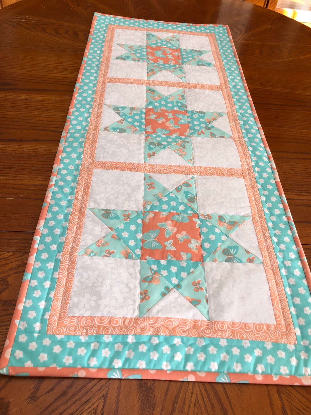 Patchwork Table Runner - Etsy