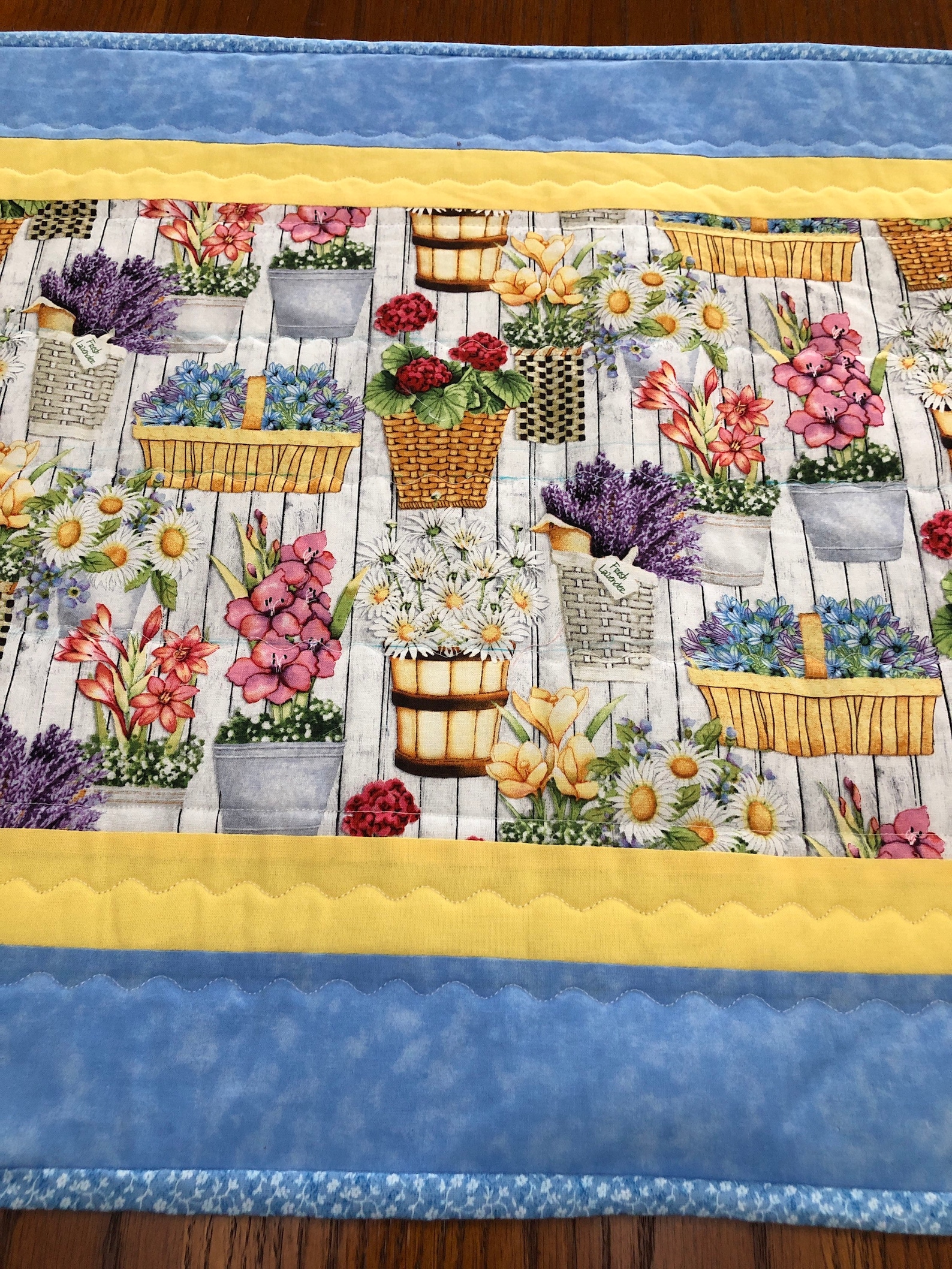 Patchwork Table Runner - Etsy