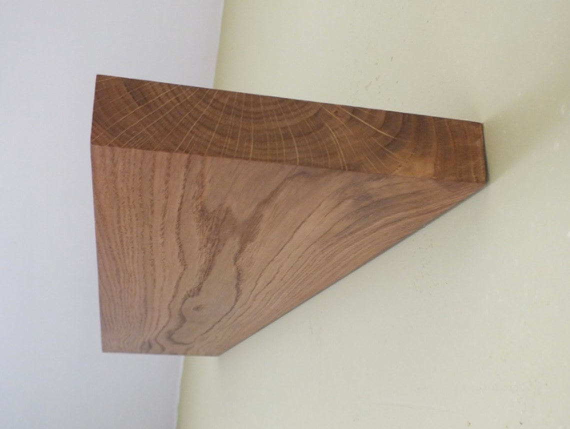 Handmade Solid Oak Floating Shelf | Modern Timber Shelves | M34 2 ...