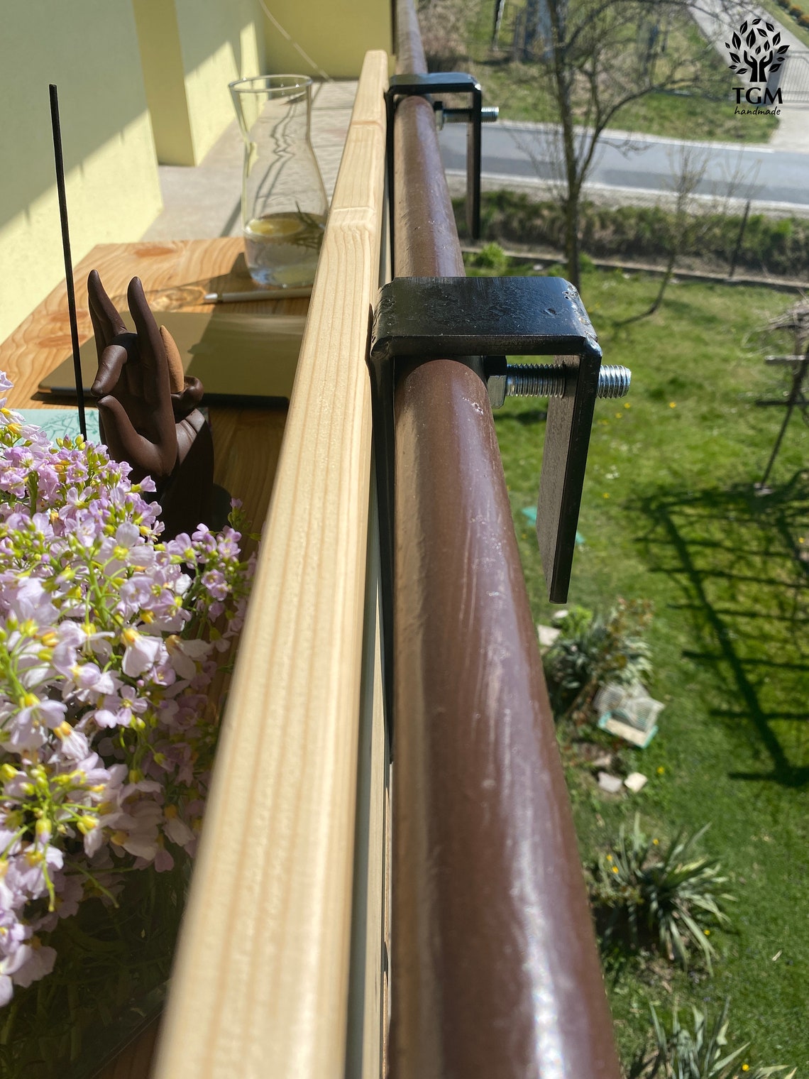 T5a Bureau de balcon extérieur Bureau en pin massif mince | Etsy France