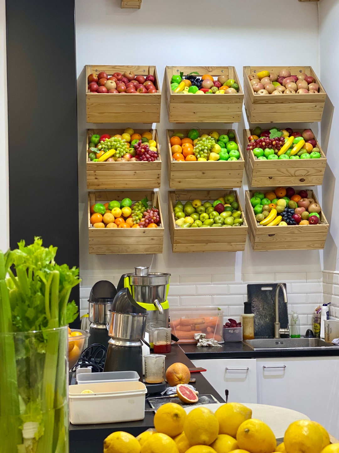 M31 Solid Timber Box Storage Box Timber Shelf Reclaimed Timber Shelving ...