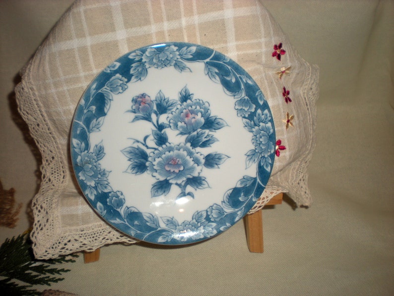 Vintage Greek Pottery Dish Blue and White Porcelain Vintage Home Décor ...