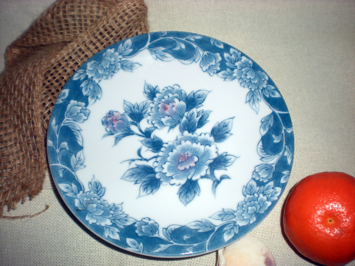 Vintage Greek Pottery Dish Blue and White Porcelain Vintage Home Décor ...