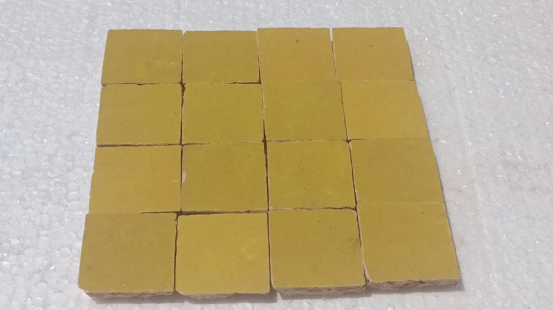 Handmade Moroccan Yellow Zellige Tile, Kitchen, Bath, Outdoor - Etsy