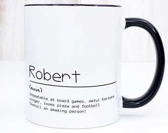 Personalized Name Coffee Mug With Custom Definition. Personalize It by Adding Name and ...