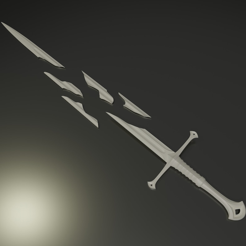 Lord of the Rings Shards of Narsil. 3D Resin Print. - Etsy