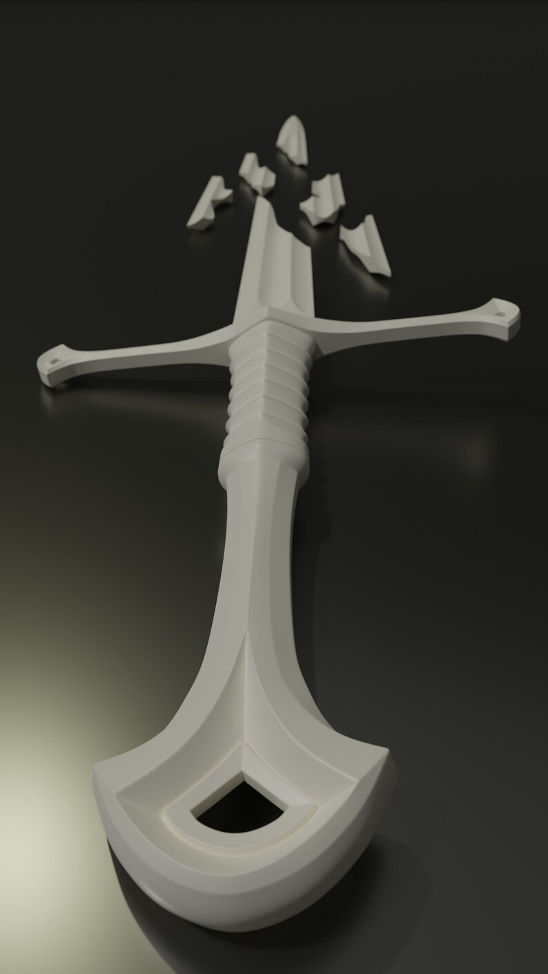 Lord of the Rings Shards of Narsil. 3D Resin Print. - Etsy