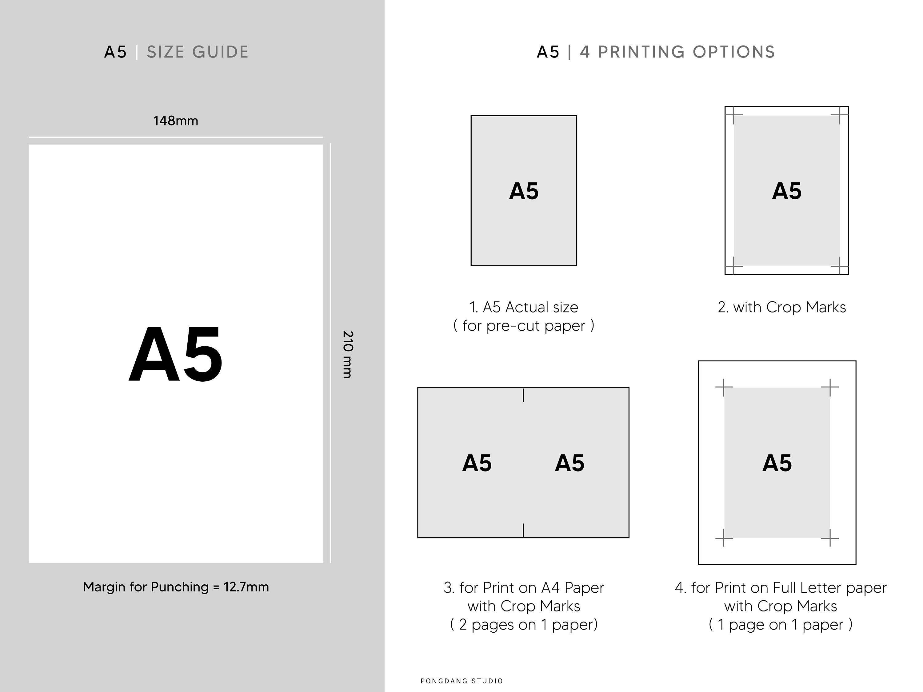 A5 Paper Actual Size