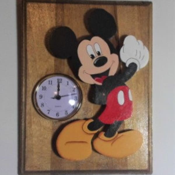 Mickey Mouse Wall Clock - Etsy