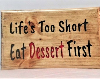 Eat Dessert First Sign - Etsy