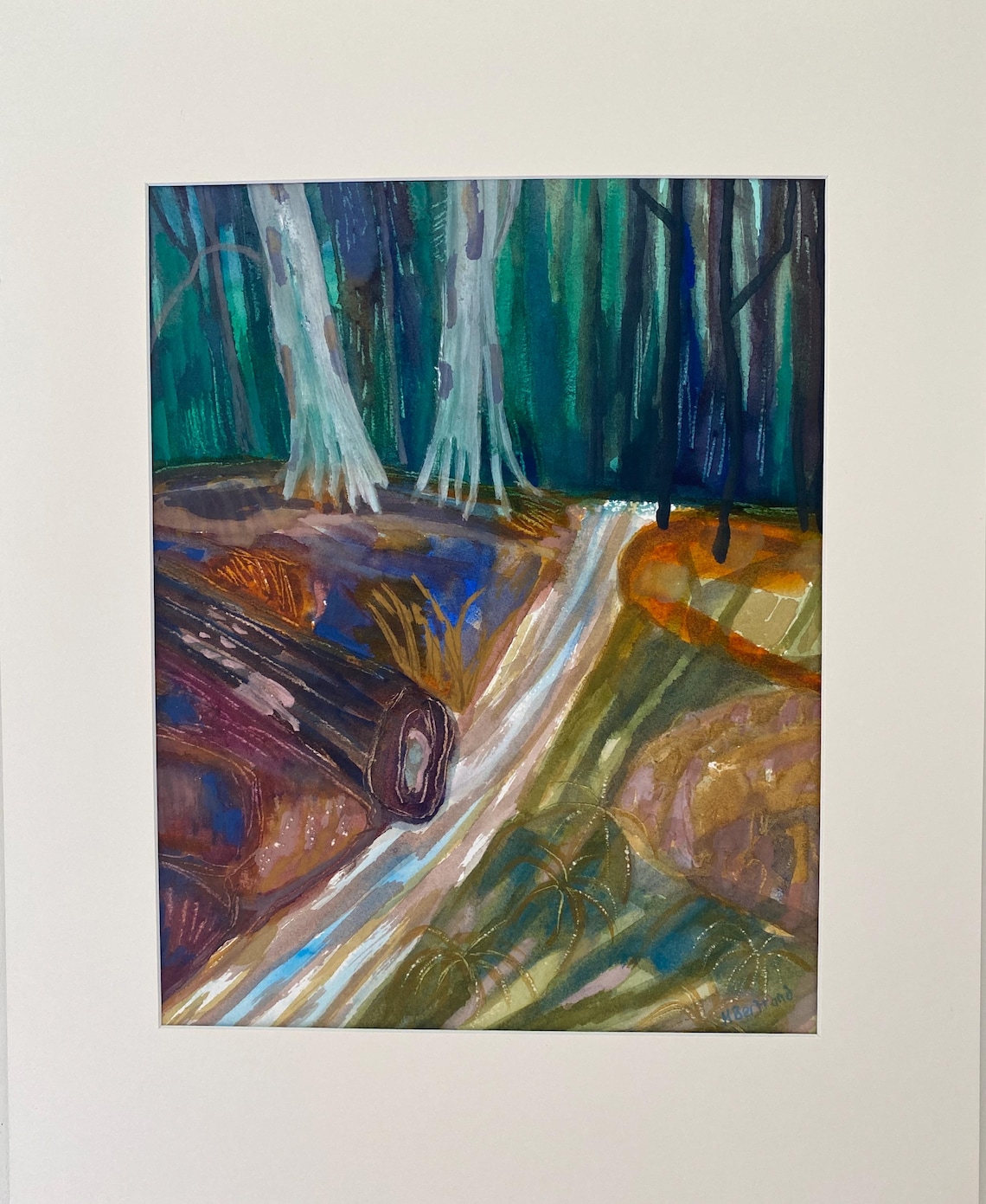 Painting Watercolour Rainforest Border Ranges Australian Scene - Etsy