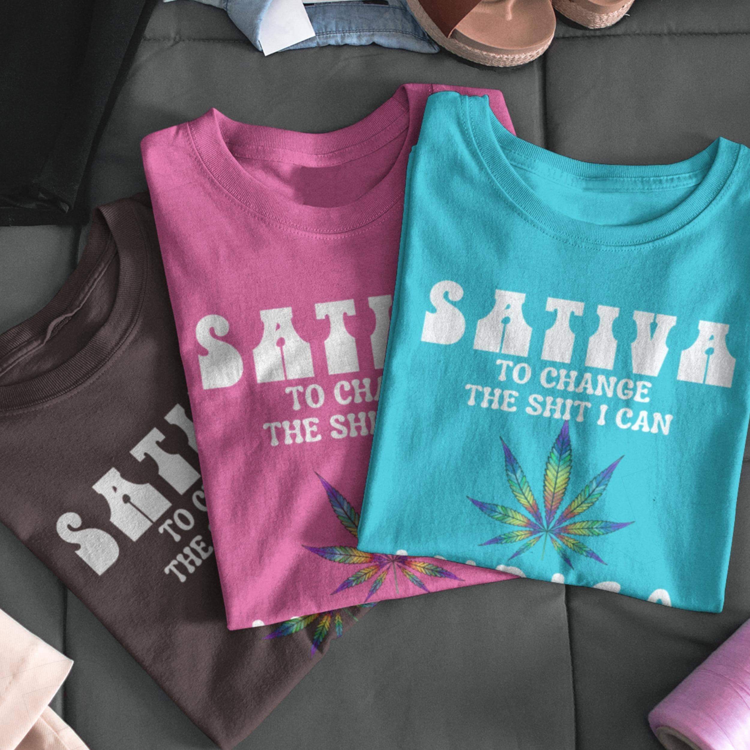 Pot Leaf Marijuana T-shirt, Indica Shirt, Sativa Shirt, Funny Graphic ...