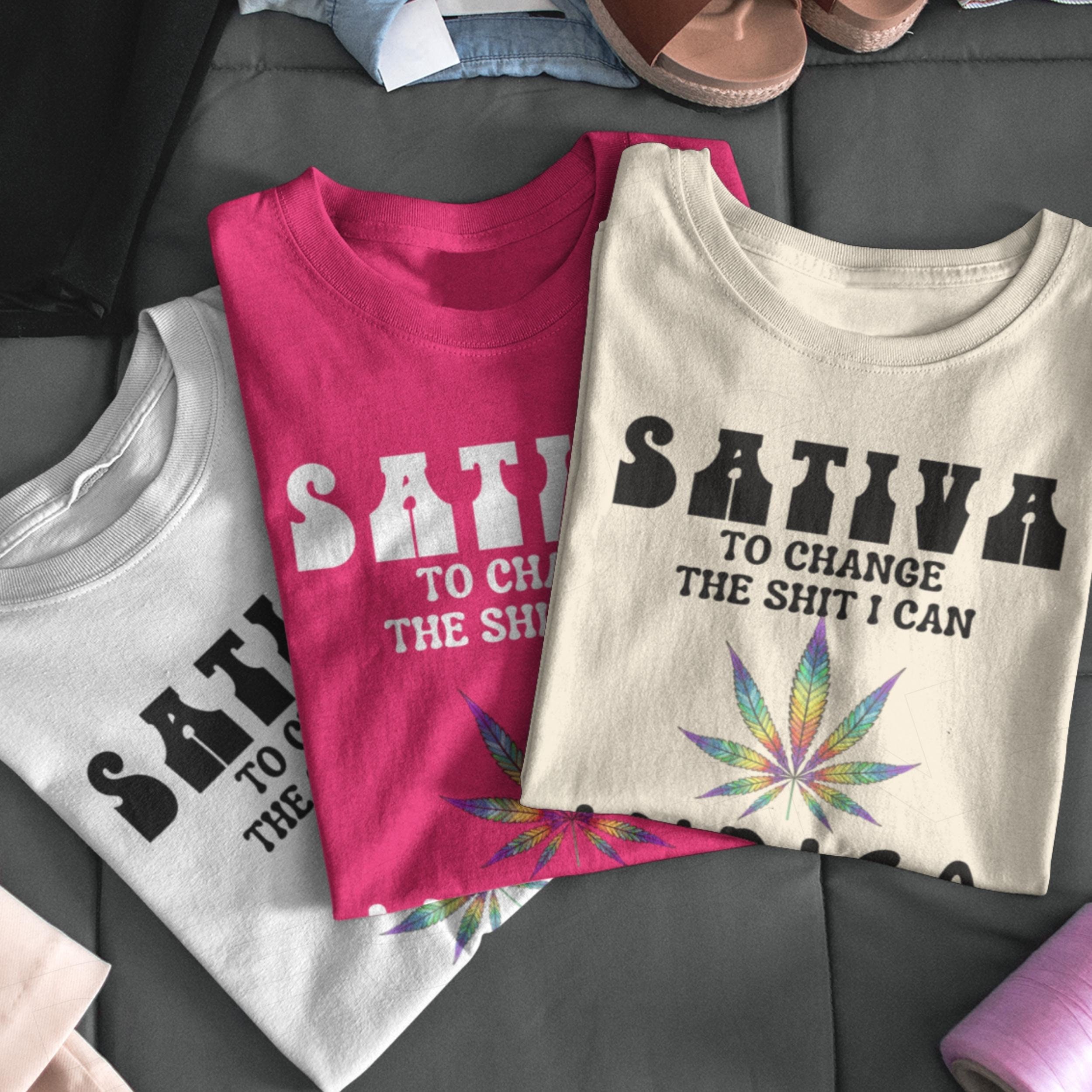 Pot Leaf Marijuana T-shirt, Indica Shirt, Sativa Shirt, Funny Graphic ...