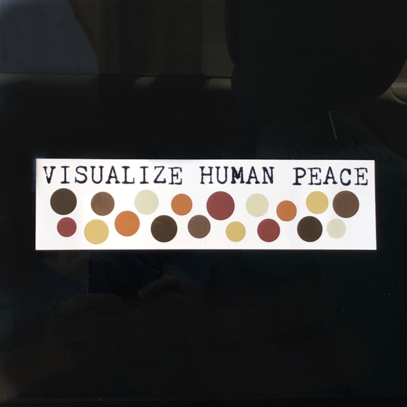 Bumper Sticker for Human Peace - Etsy