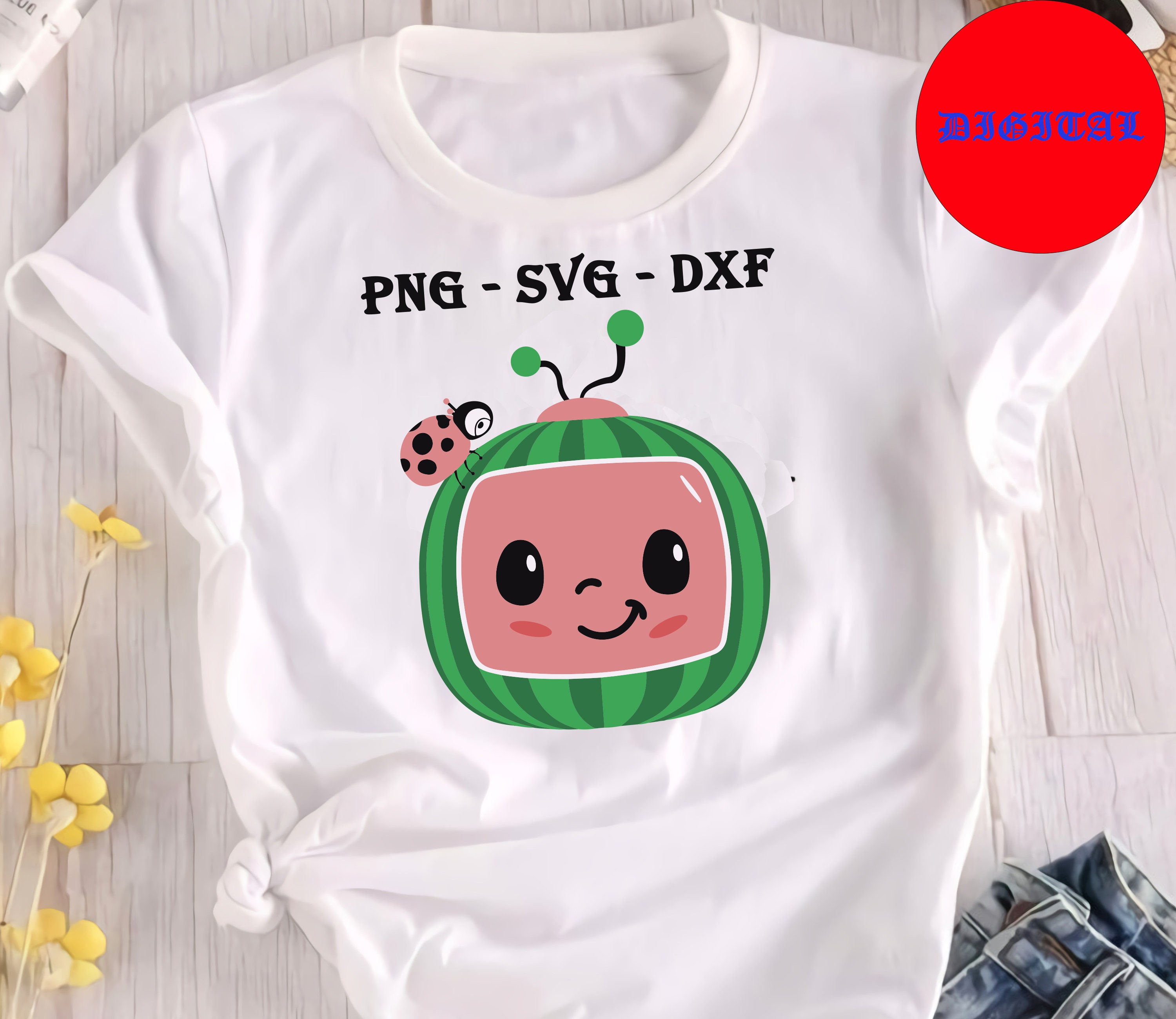 Cocomelon Logo svg dxf png 3D animation JJ digital | Etsy