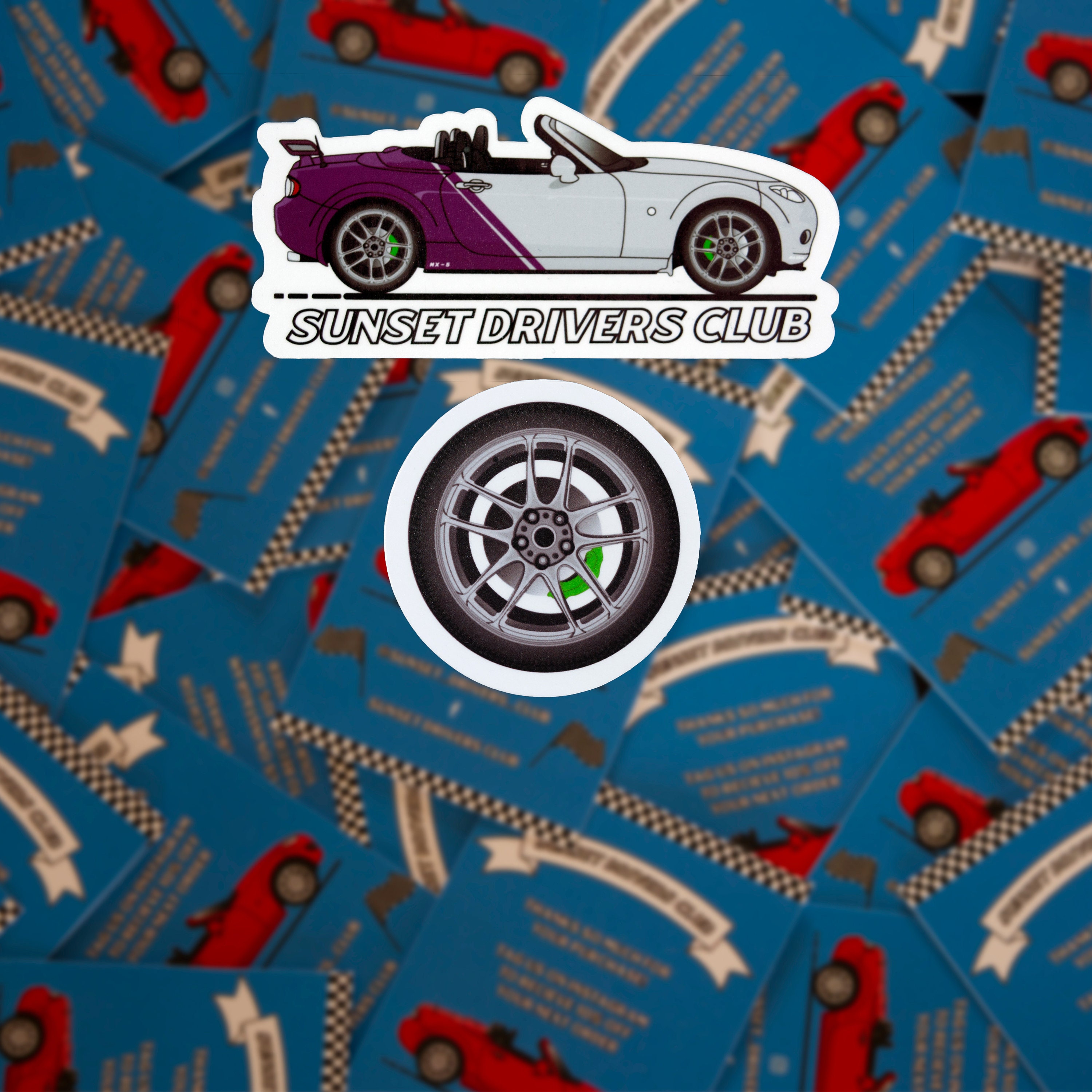 Custom MX5 Miata Na NB NC ND Wheel Stickers by Sunset Drivers - Etsy