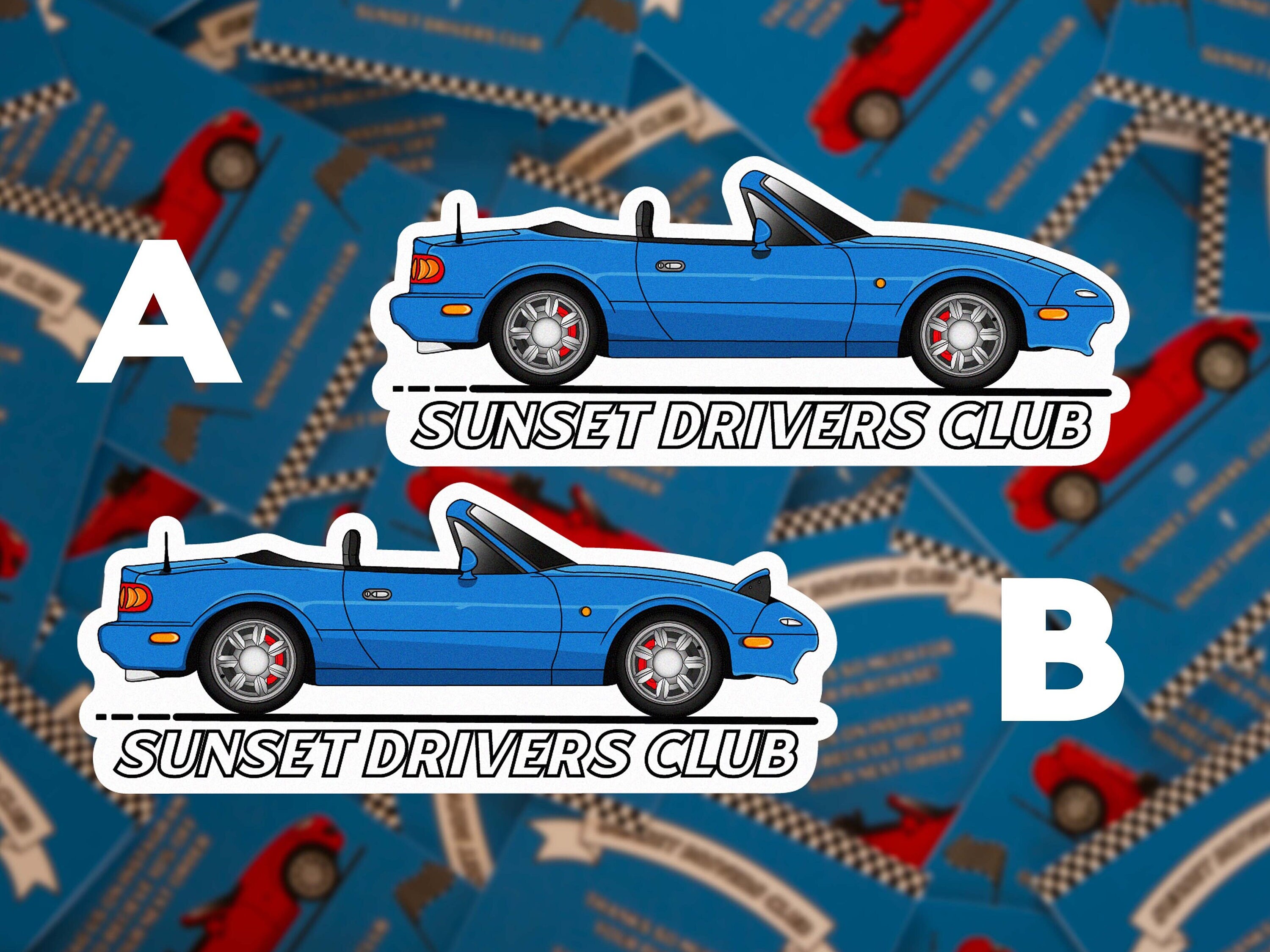 MX5 NA Miata MK1 Sticker by Sunset Drivers Club - Etsy