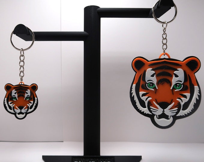 Designer Tiger Leather Keychain Leather Keychain for Women Leather ...