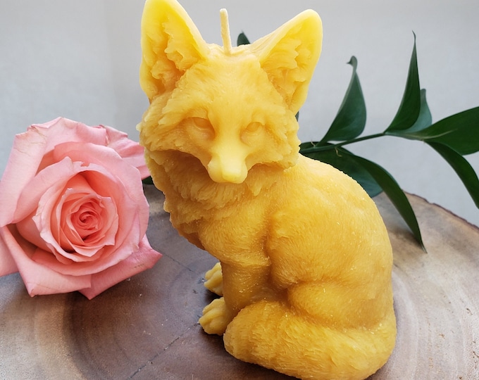 Fox candle - Etsy