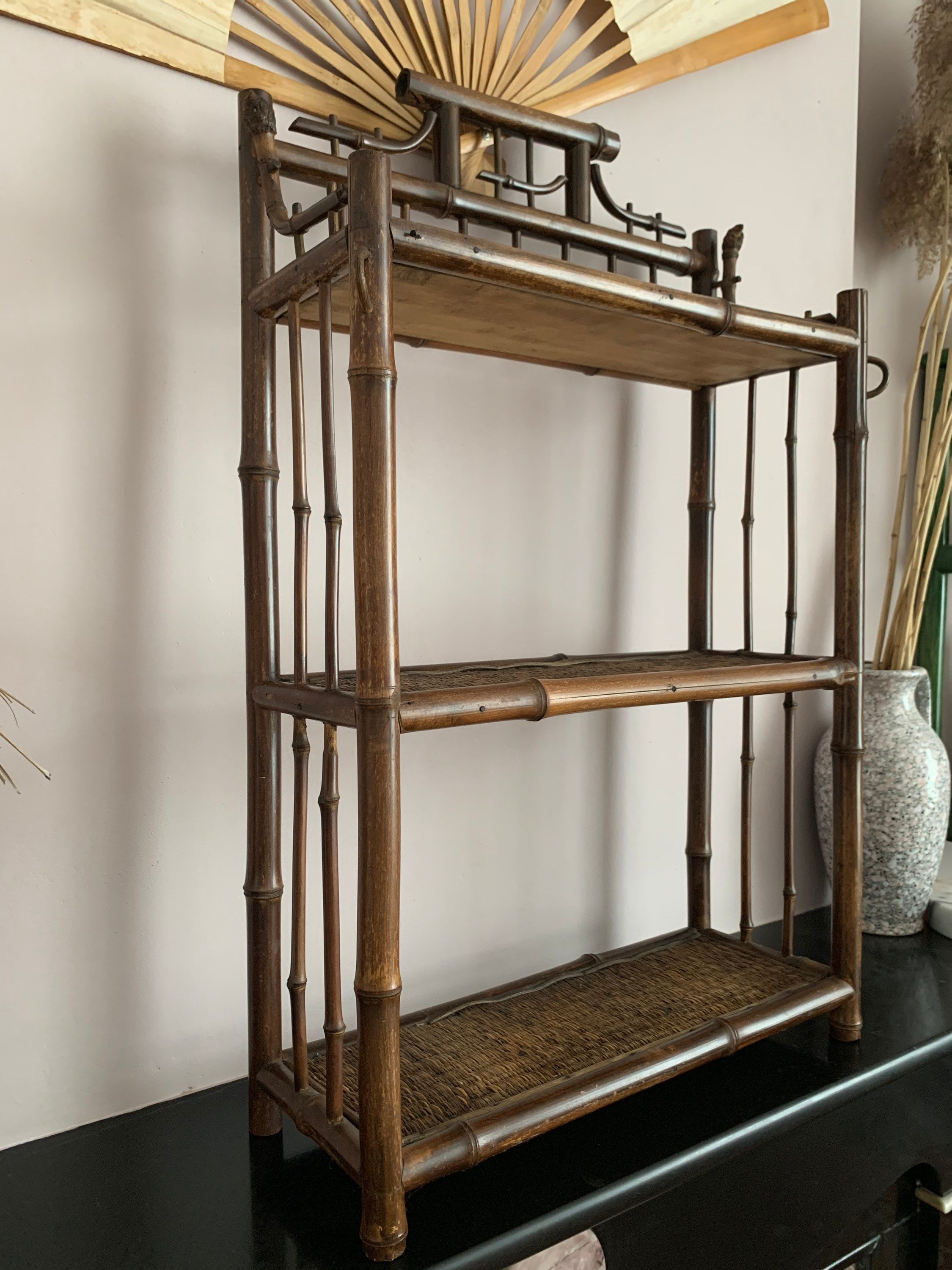 Antique, Refined 19th-century Japanese-style Shelf. A Splendid Antique ...