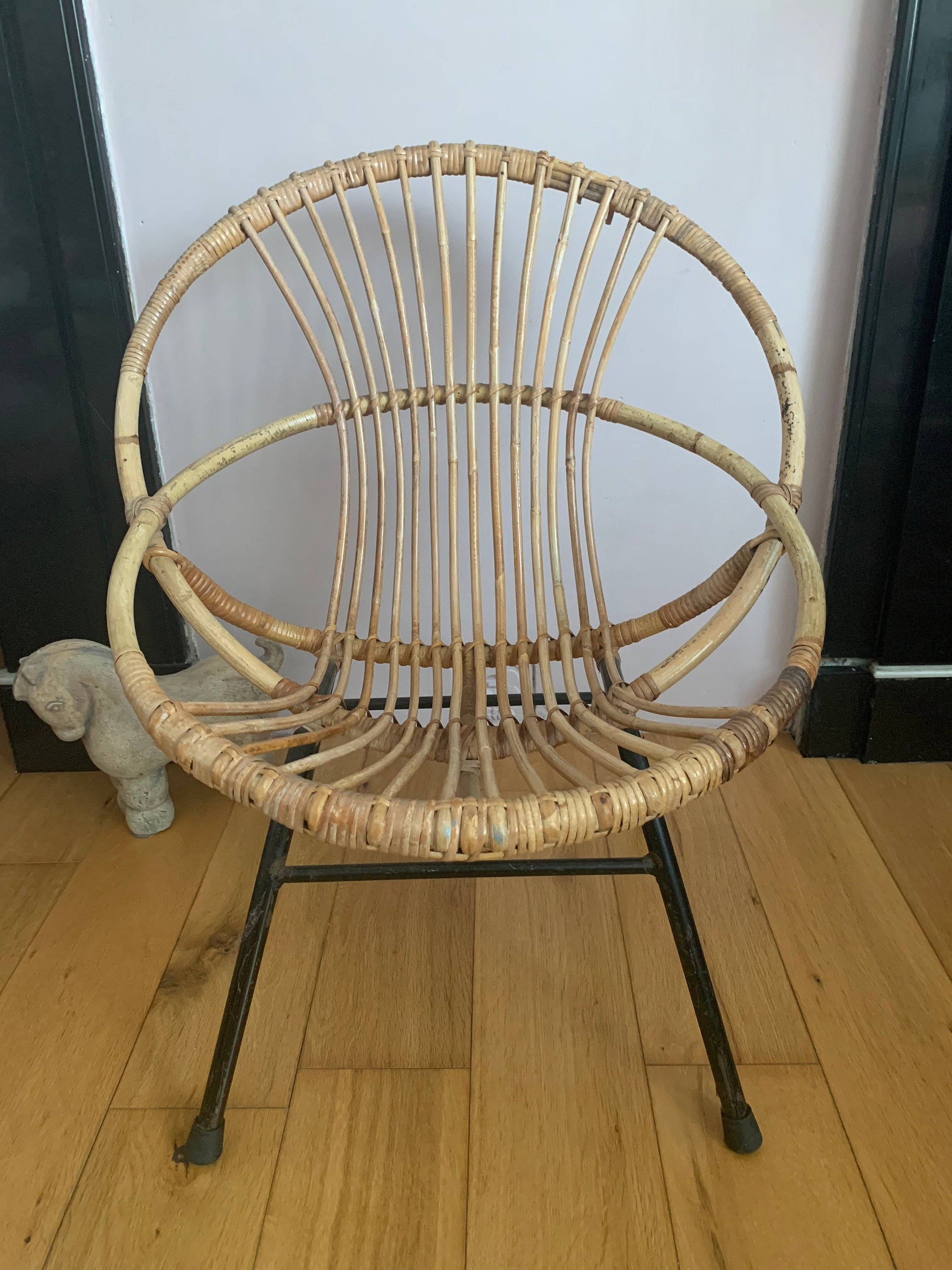 Vintage Bamboo Chair / Armchair 1960 - Etsy