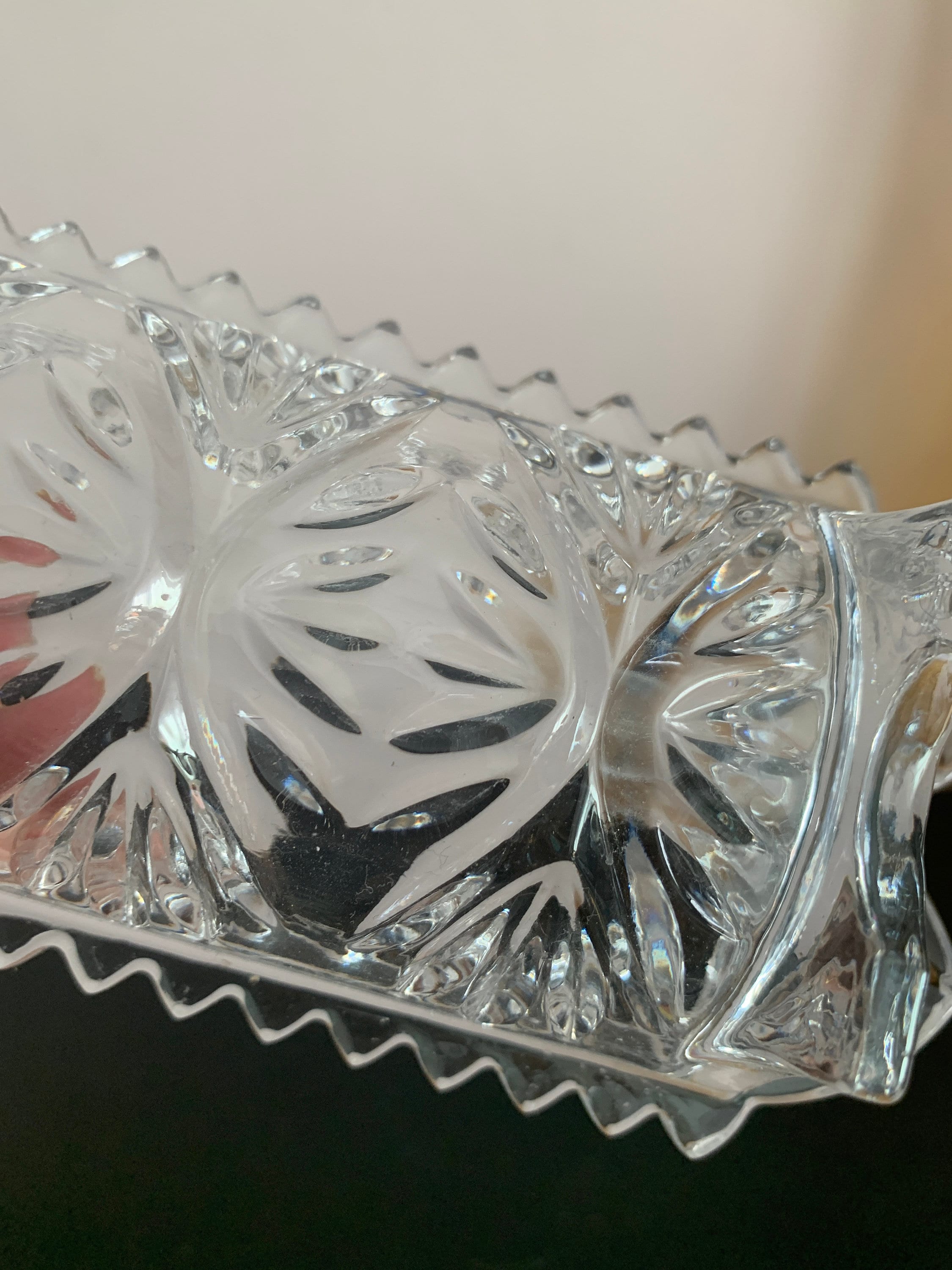 Polish Crystal Aperitif Plate Irena - Etsy