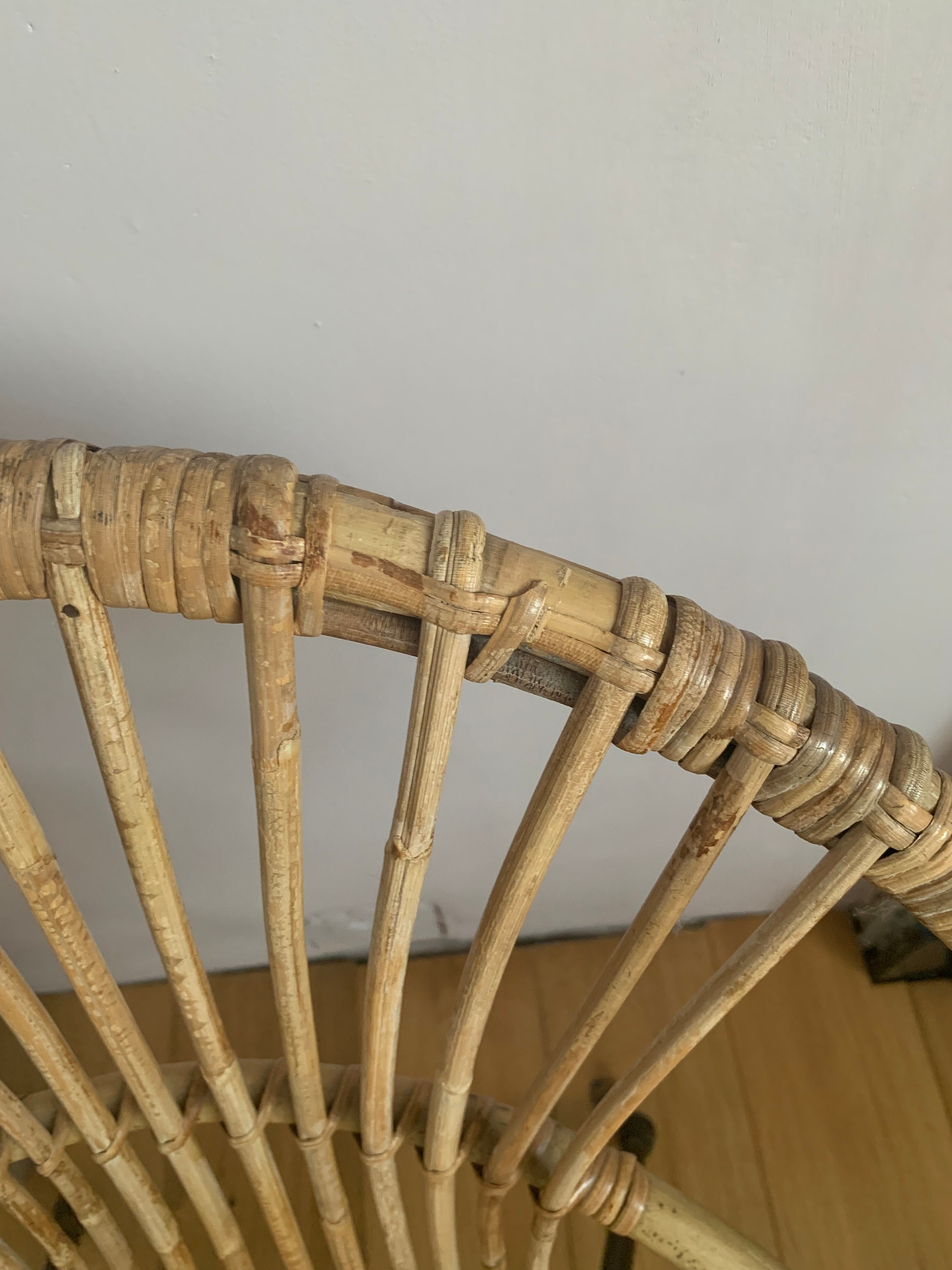 Vintage Bamboo Chair / Armchair 1960 - Etsy