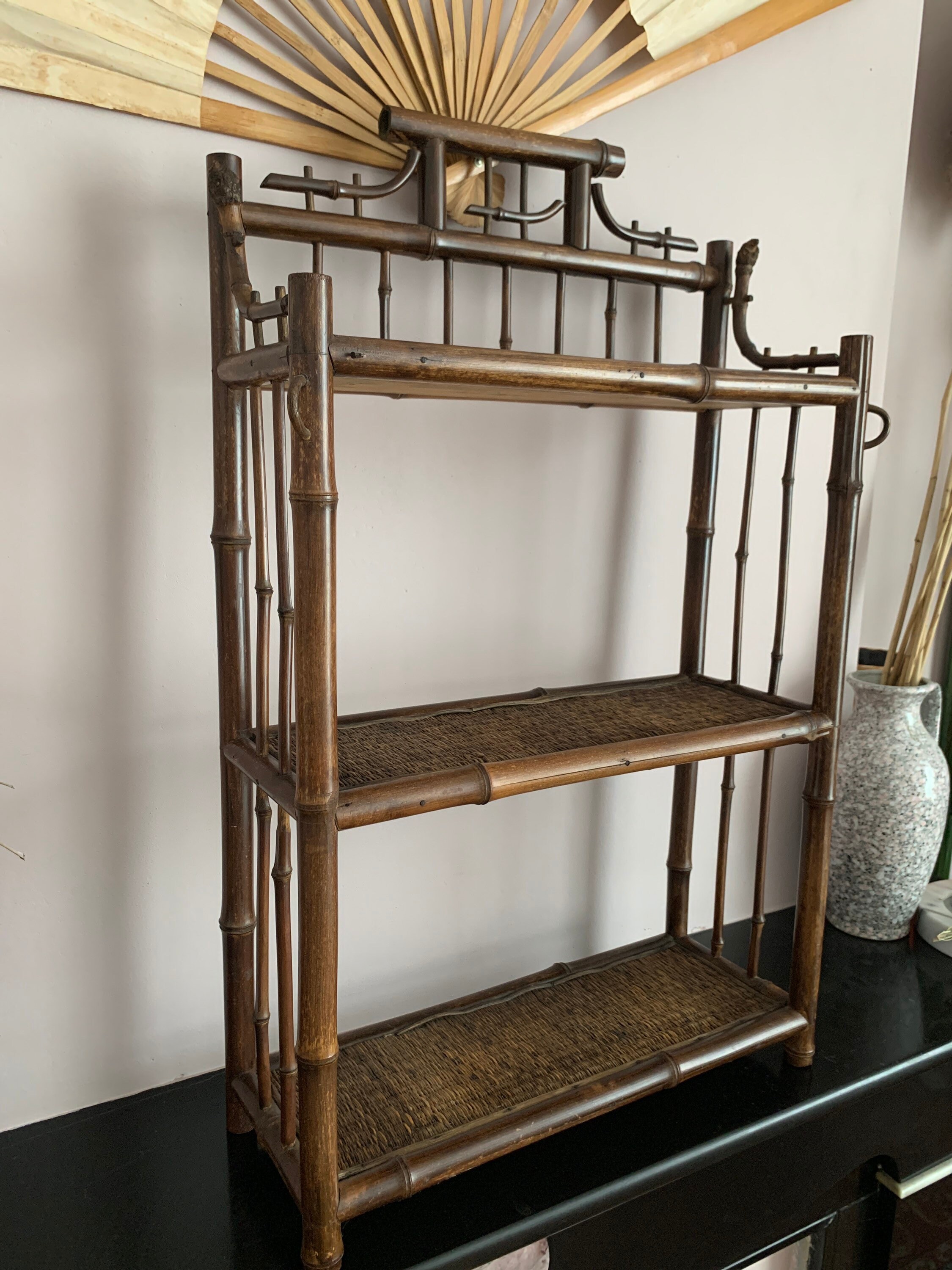 Antique, Refined 19th-century Japanese-style Shelf. A Splendid Antique ...